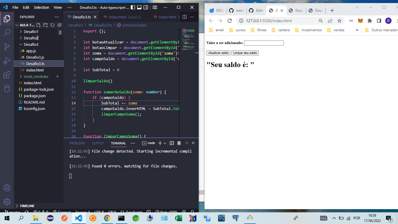 GitHub - RuanDev1/Projeto-Typescript-Desafios: Desafios Praticos ...