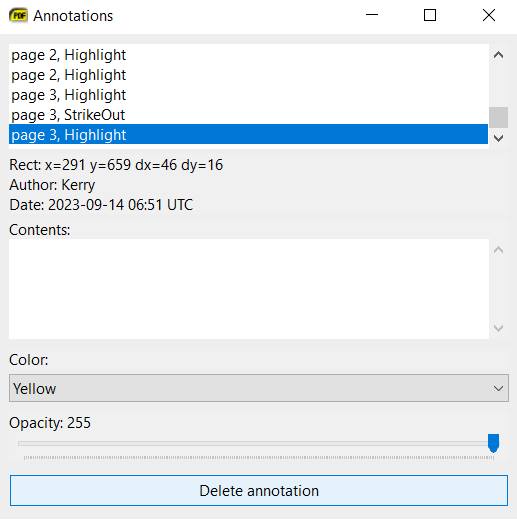 Deleting current annotation will automatically jump to the first ...