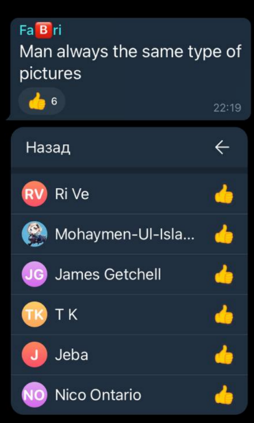 [Feature Request] Report about spam-reactions · Issue #25123 · telegramdesktop/tdesktop · GitHub
