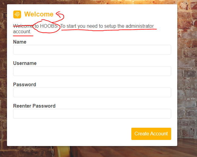 Registration Form Changes · Issue #195 · hoobs-org/HOOBS · GitHub