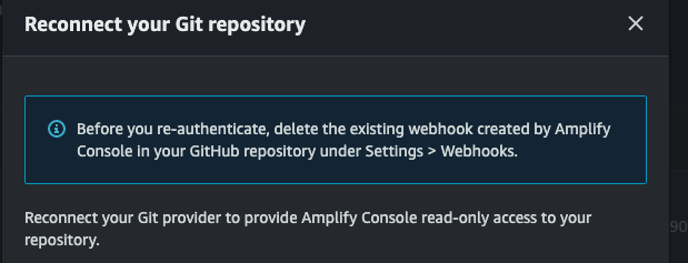 Reconnect Repository Should Insert Deploy Key To Github · Issue 1837 · Aws Amplifyamplify