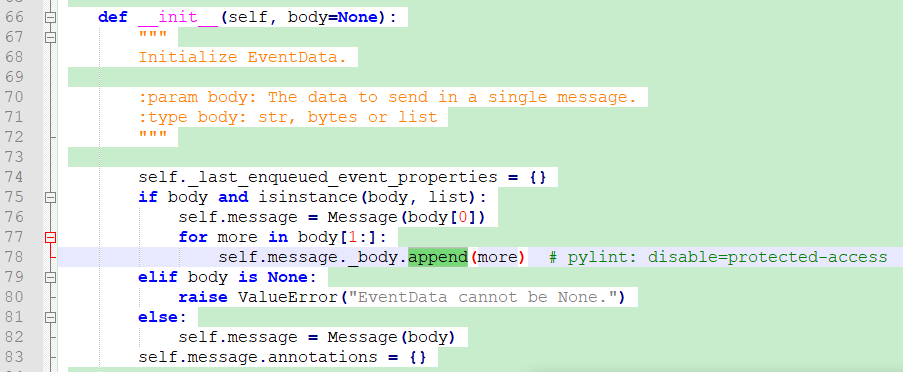 Azure Azureeventhub Sdk Init Eventdata Class With List Parameter And