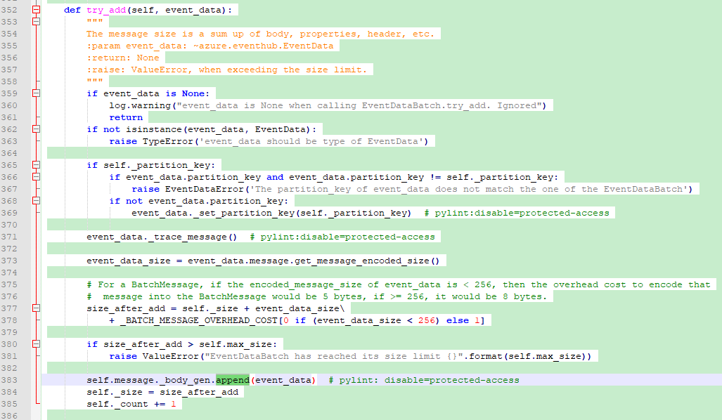 Azure Azureeventhub Sdk Init Eventdata Class With List Parameter And