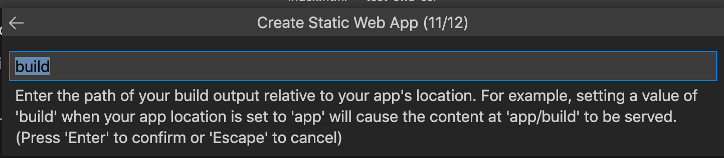 Some suggestions to improve the SWA creation flow · Issue #288 · microsoft/vscode ...