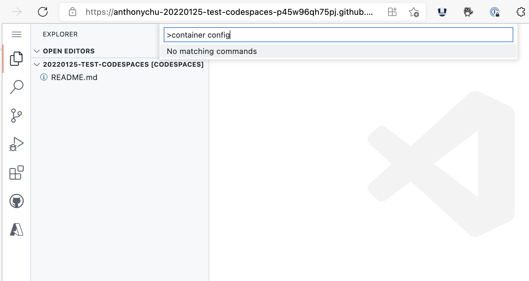 Unable to add dev container configuration files · community · Discussion #10552 · GitHub
