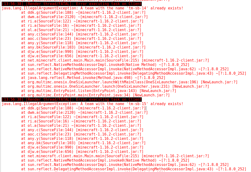 Scoreboard objective already exists - Disconnects players · Issue #288 · Puharesource ...