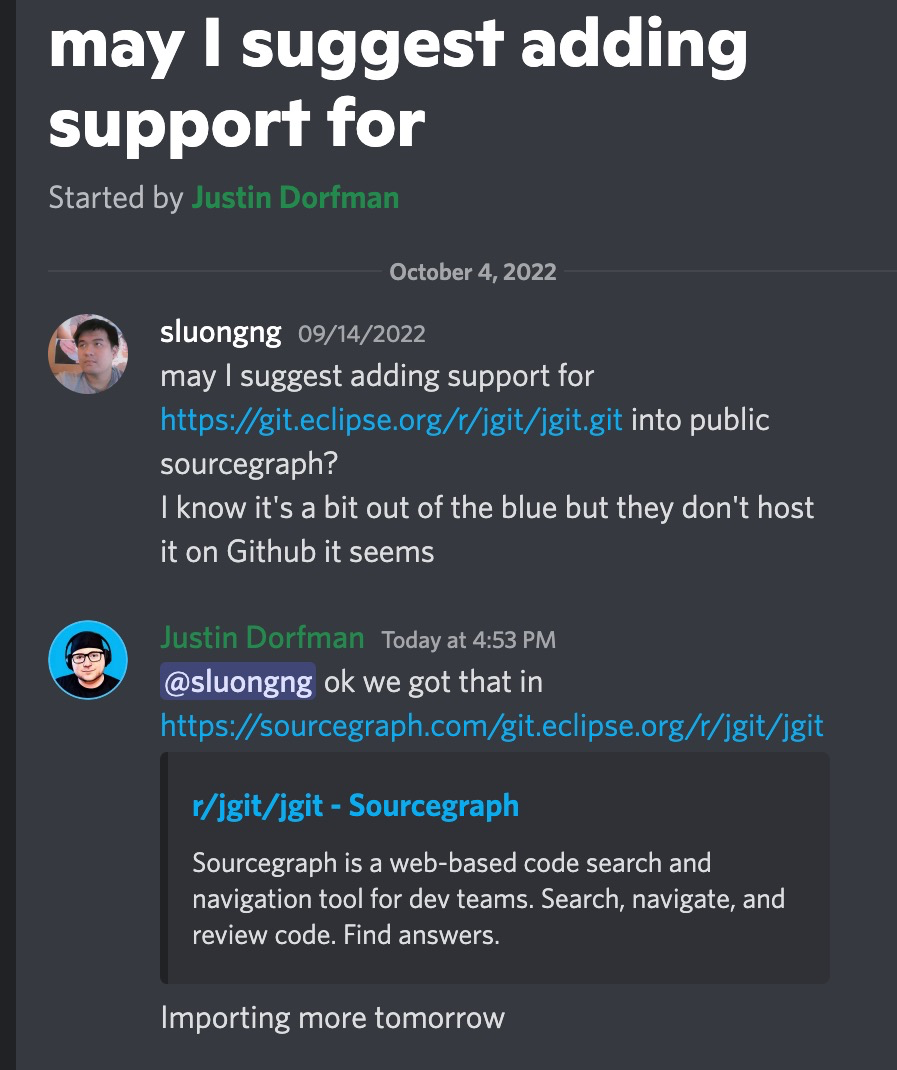 [OSS Index] Eclipse Foundation · Issue #35 · sourcegraph/community · GitHub