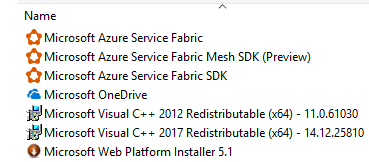 Can't start the service fabric dev cluster after upgrade · Issue #1391 ...