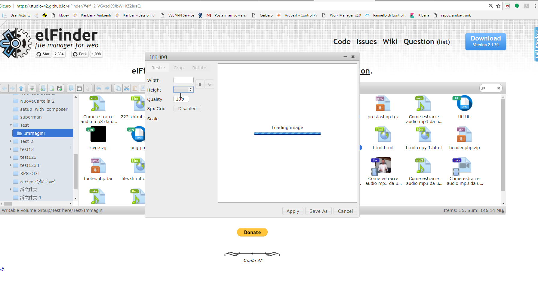 Resize & Rotate stopped working · Issue #2558 · Studio-42/elFinder · GitHub