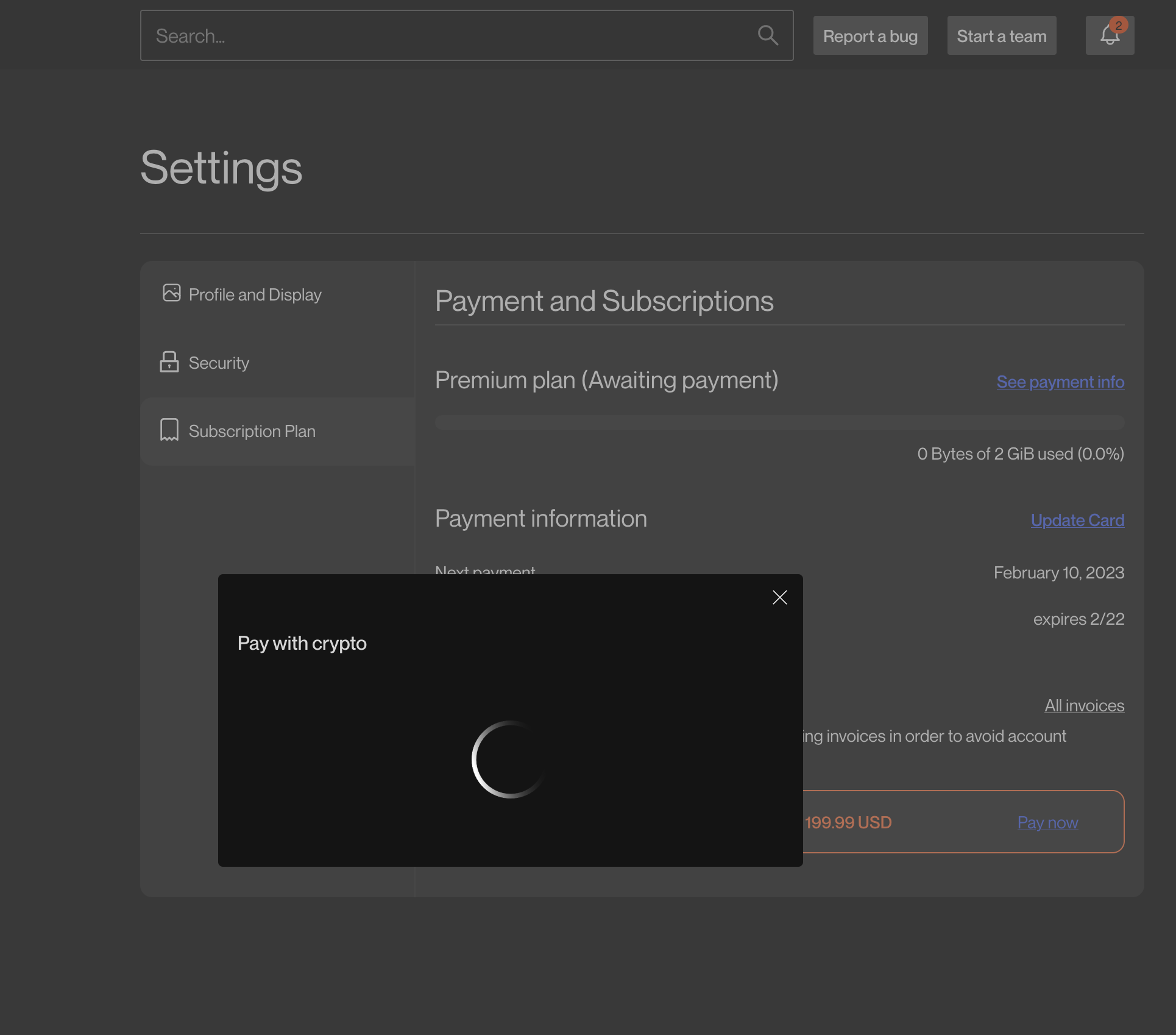 Crypto payment timer doesn't stay at 0.00 when time elapses · Issue #1935 · ChainSafe/ui ...