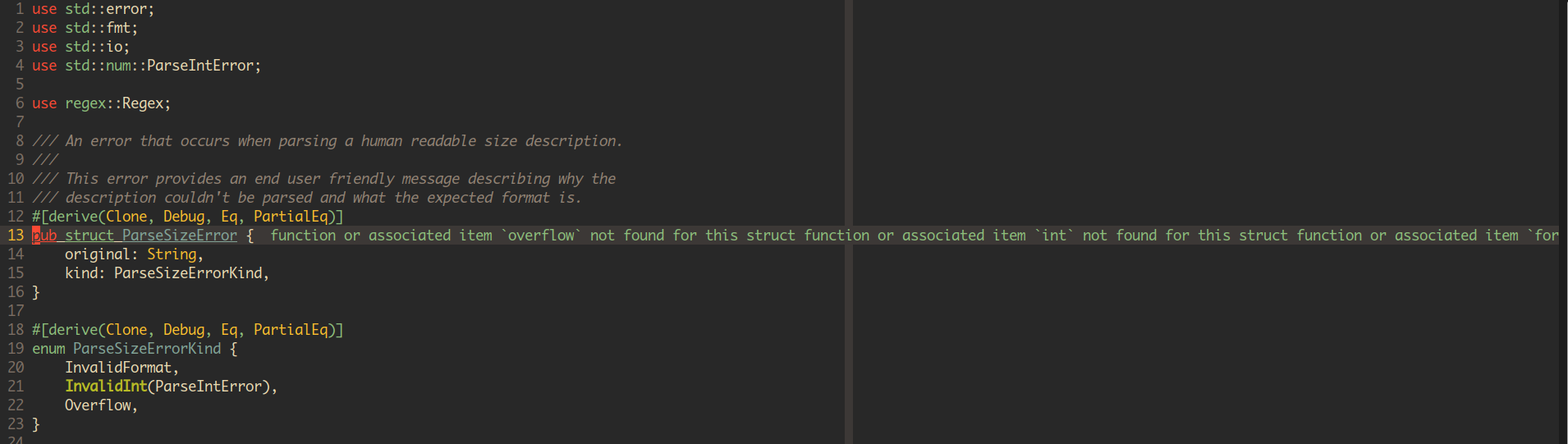 Diagnostics is too long to show in single line · Issue #1067 · fannheyward/coc-rust-analyzer ...