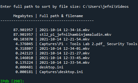 GitHub - jefnilham/file-size-list-generator