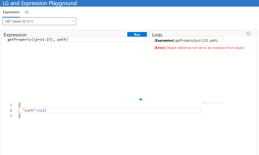 Expression Function GetProperty Can Throw Null Ref Exception Issue