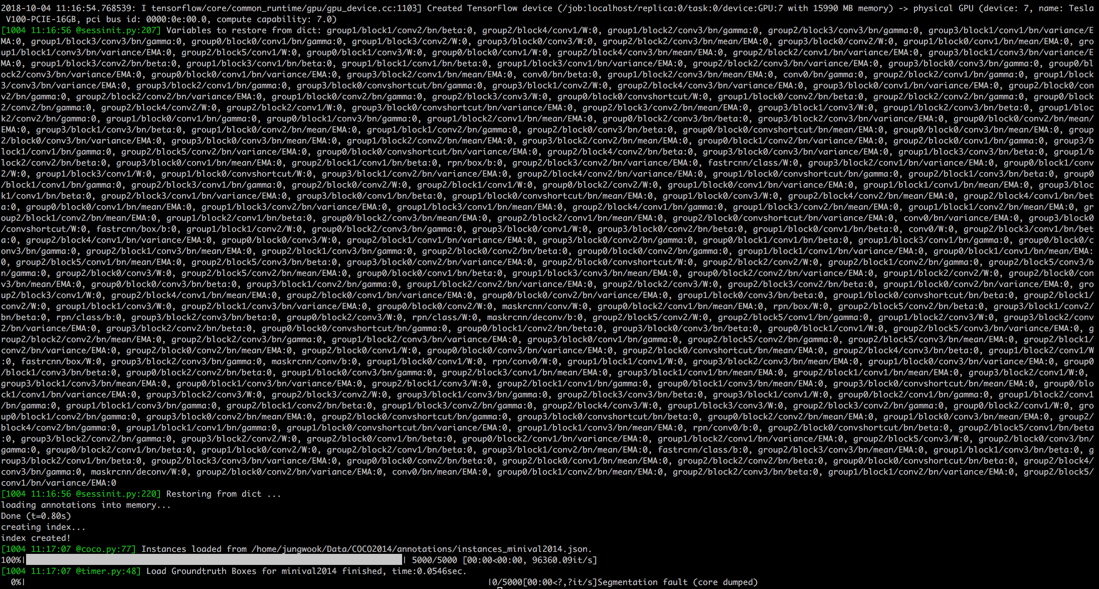Failed to run FastRCNN (no change in any code from git) in "evaluate" mode · Issue #919 ...