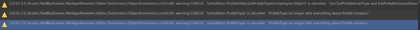 Some ObjectExtensions are obsolete in 2018.3 · Issue #193 · redbluegames/unity-mulligan-renamer ...