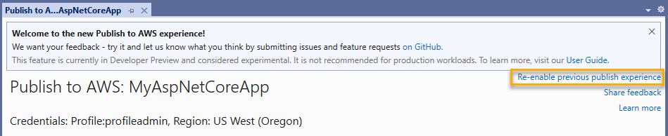 Ability to upload image to ECR from Publish to AWS experience · Issue #211 · aws/aws-toolkit ...