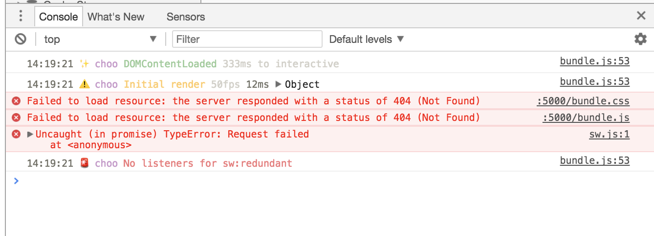 Failed to load sw.js · Issue #243 · choojs/bankai · GitHub