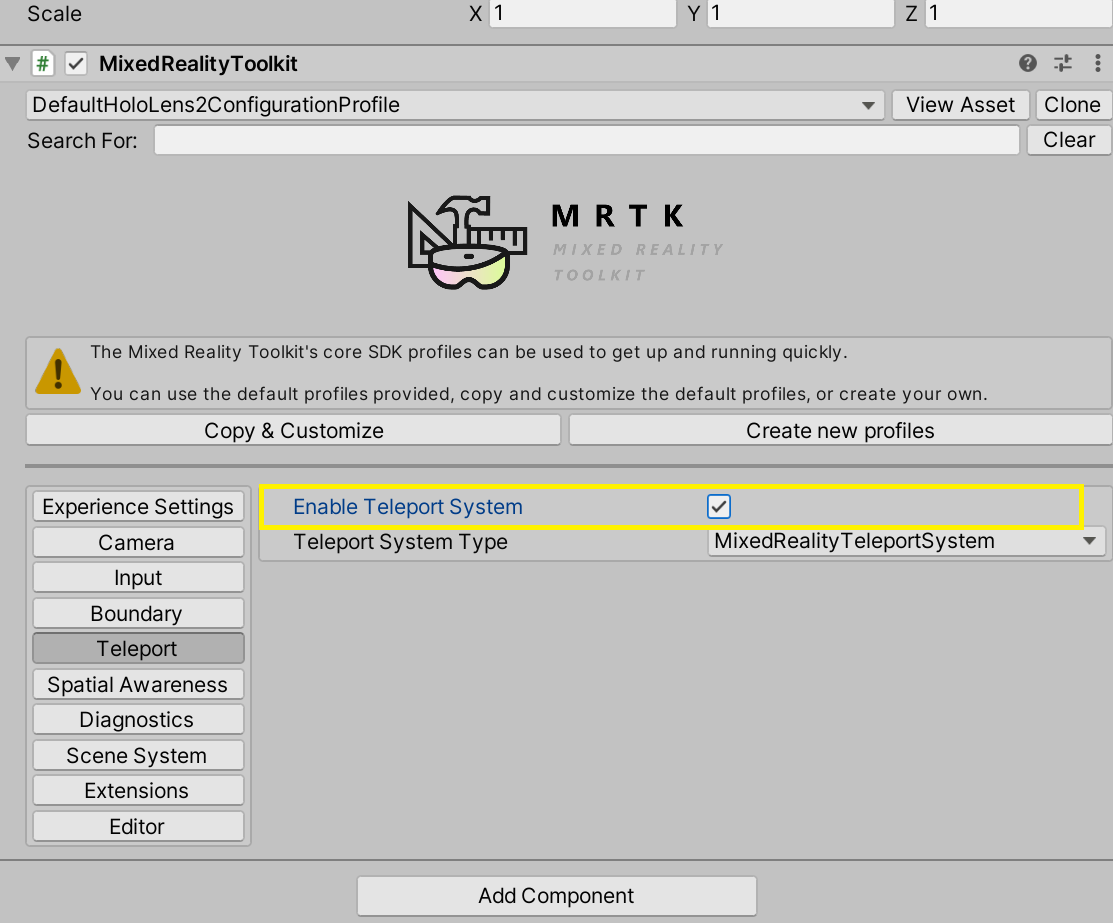 Disable teleport on HoloLens by default · Issue #9807 · microsoft/MixedRealityToolkit-Unity · GitHub