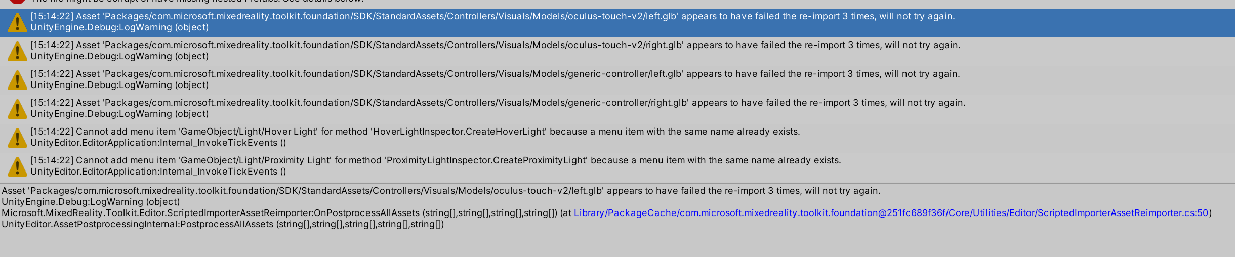 Disable MRTK gltf asset importer on Android platform · Issue #11158 · microsoft ...