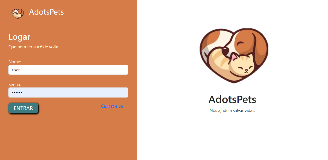GitHub - Icar0S/plataforma-AdotsPets: projeto de plataforma de cadastro ...