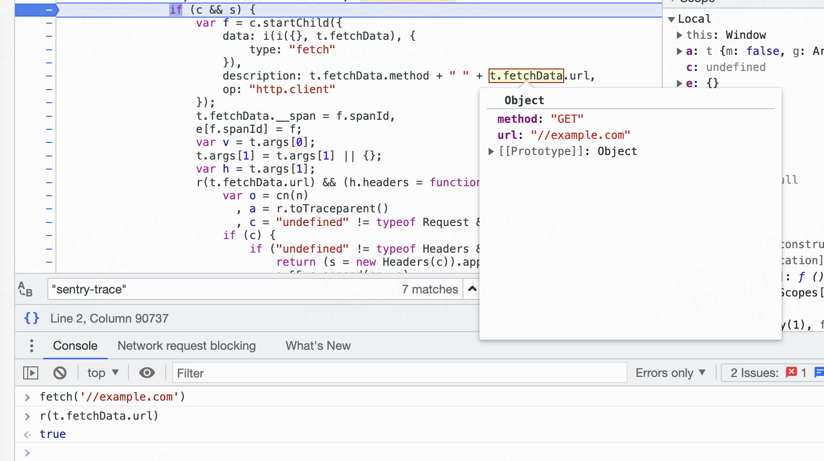 `sentry-trance` and `baggage` header for request url like `//xxx.com` causes cors error · Issue ...