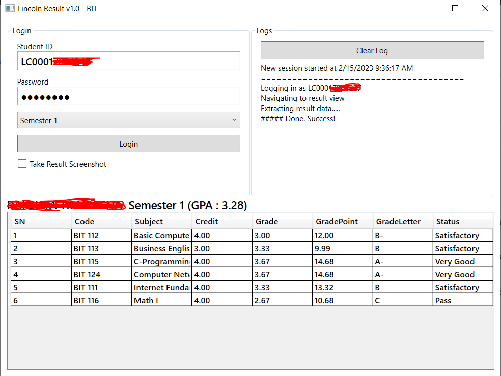 GitHub - samir-dahal/lincoln-result: A utility tool to view the result of Lincoln University.