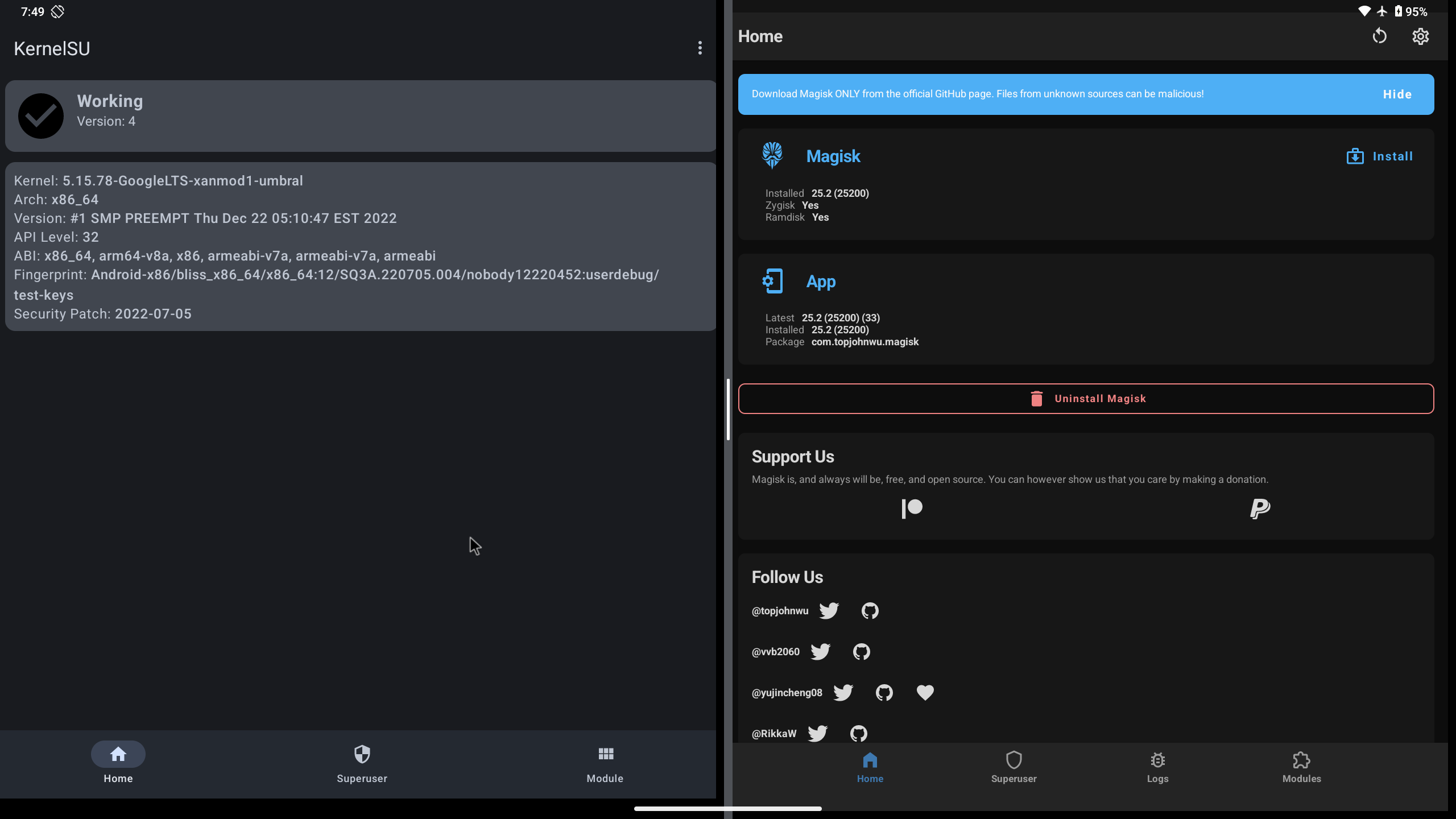 No working initrd-magisk · Issue #15 · tiann/KernelSU · GitHub