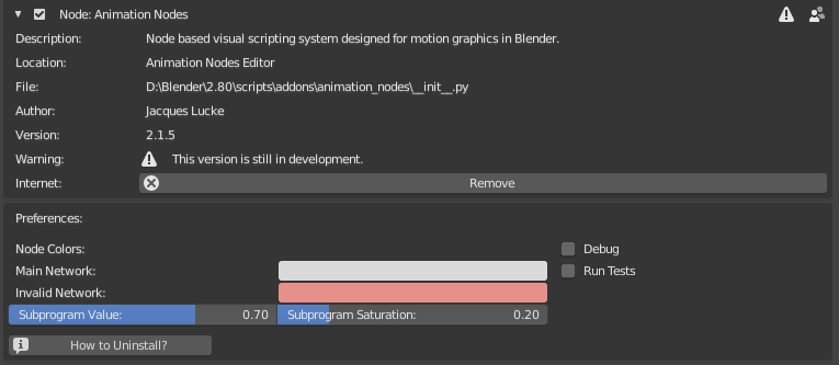 Animation Nodes Issue - Blender 2.8 - Windows · Issue #1067 · JacquesLucke/animation_nodes · GitHub