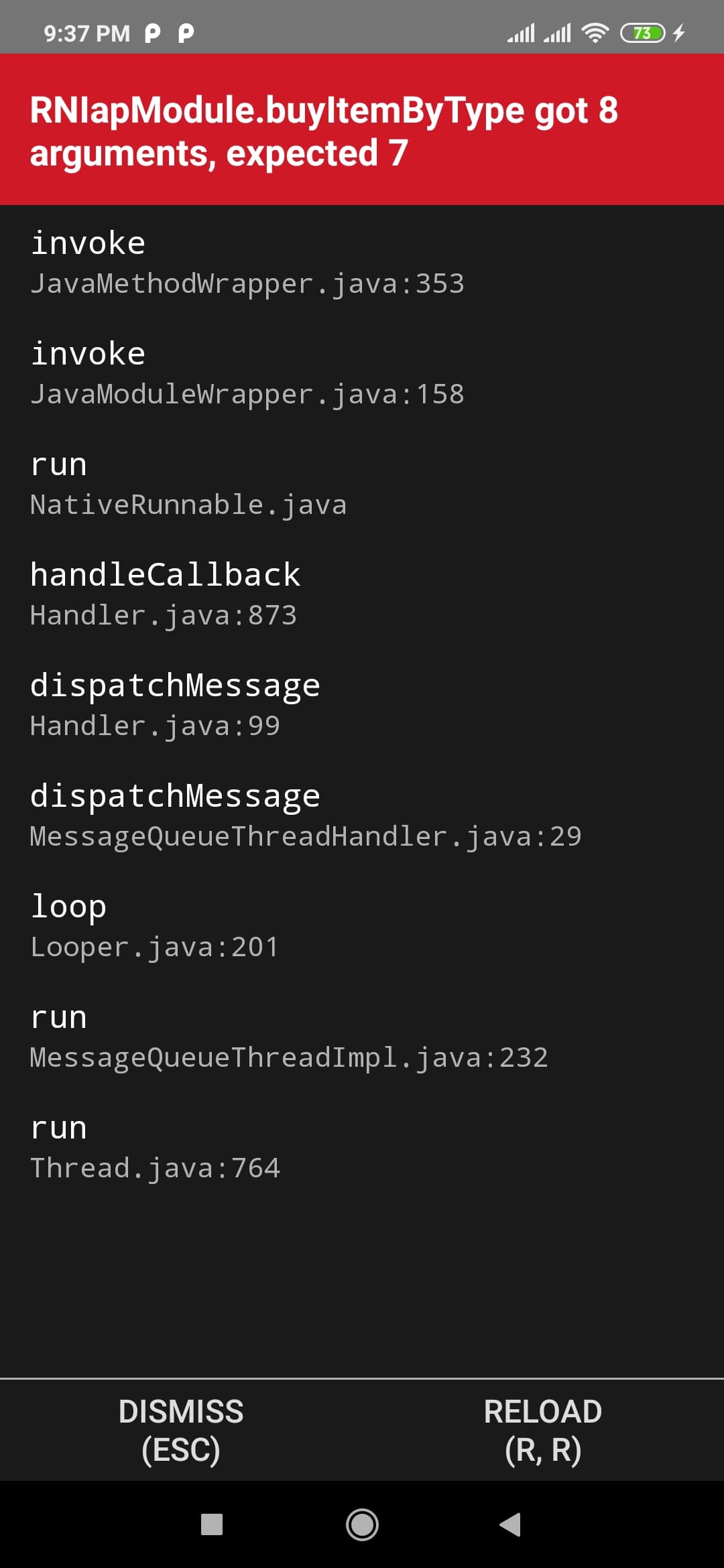 RNIapModule.buyItemByType got 6 arguments, expected 7 · Issue #1131 · hyochan/react-native-iap ...