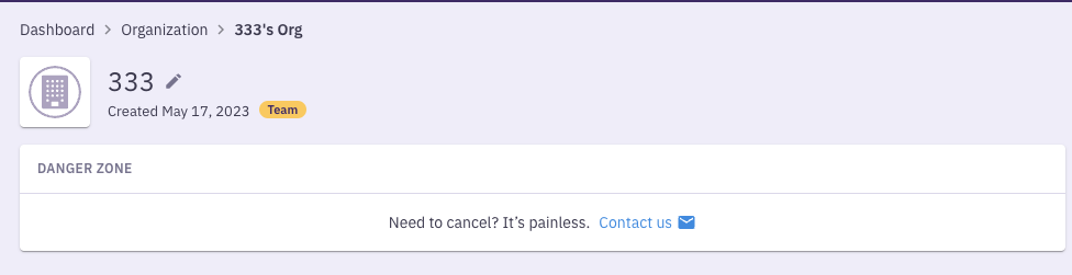 Remove "Need to cancel? It's painless. Contact Us" · Issue #8515 · ParabolInc/parabol · GitHub