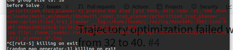 Trajectory optimization failed when the number of the robot increases from 32 to 40. · Issue #4 ...