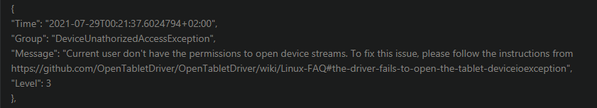 Support Request: Failed to detect Wacom CTL-4100WLE-S · Issue #1293 · OpenTabletDriver ...