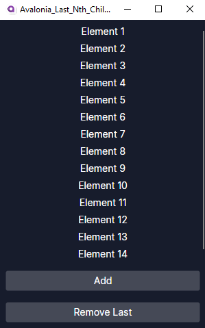 GitHub - Mrcubix/Avalonia-Last-Nth-Child-Selector-Issue: A showcase of an issue with Avalonia's ...