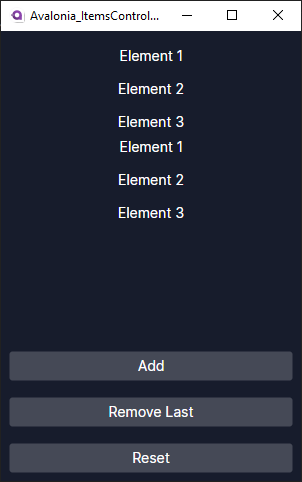 [11.0.0] ItemsControl duplicating elements after clearing the value bound to ItemsSource and ...