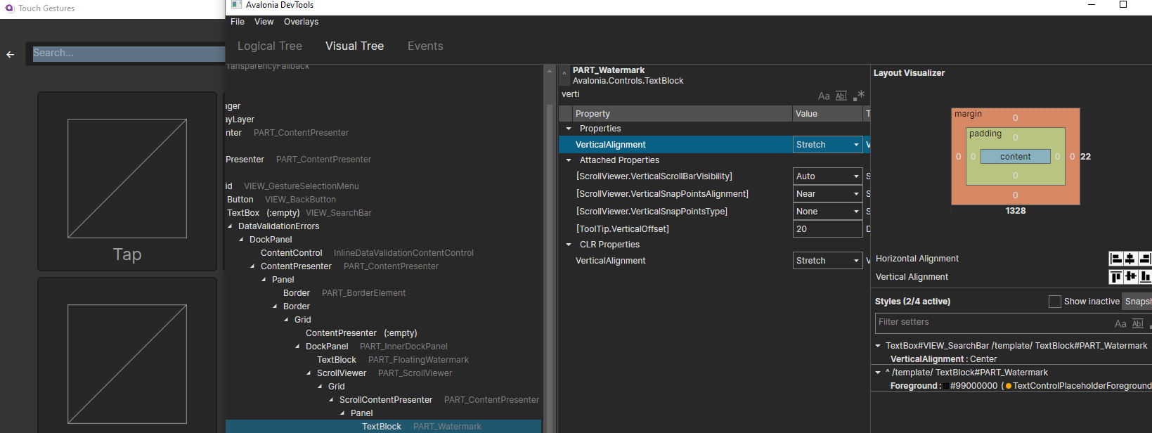 Avalonia not applying external styles on TextBox children Properly · AvaloniaUI Avalonia ...