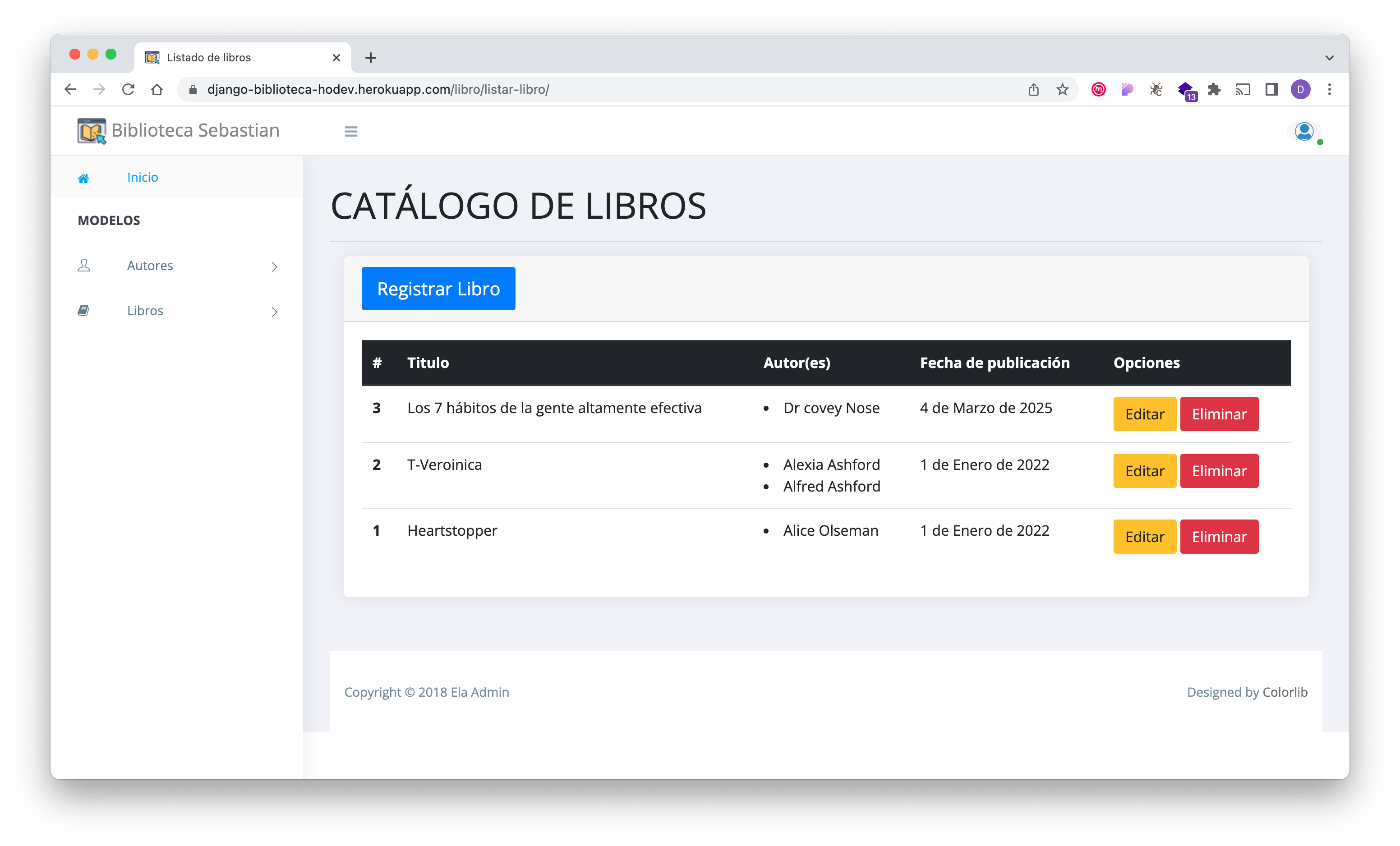 GitHub - sebasio3k/Biblioteca: Library Django