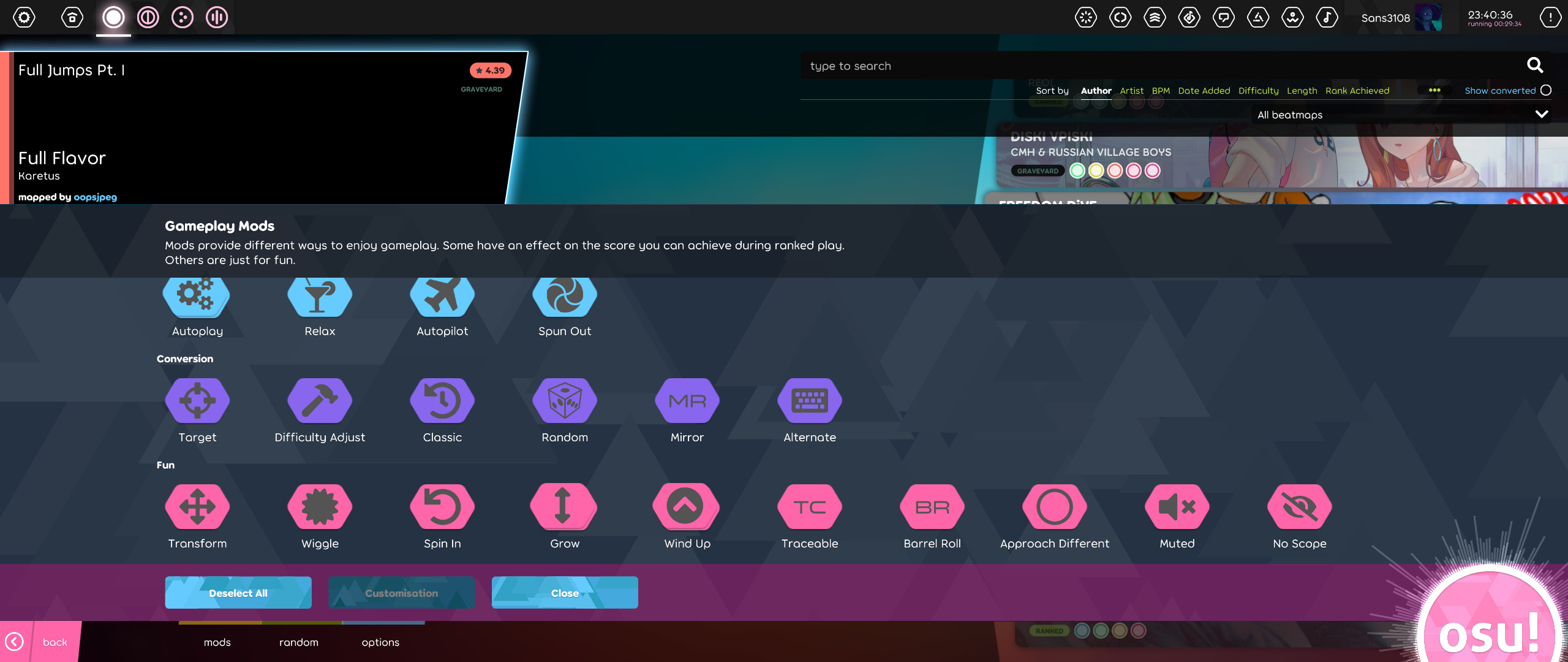 "Classic" mod not implemented for catch and mania modes · Issue #17541 ...