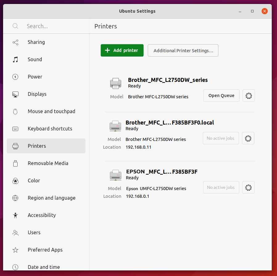Missing page: printers · Issue #55 · ubuntu-flutter-community/settings · GitHub