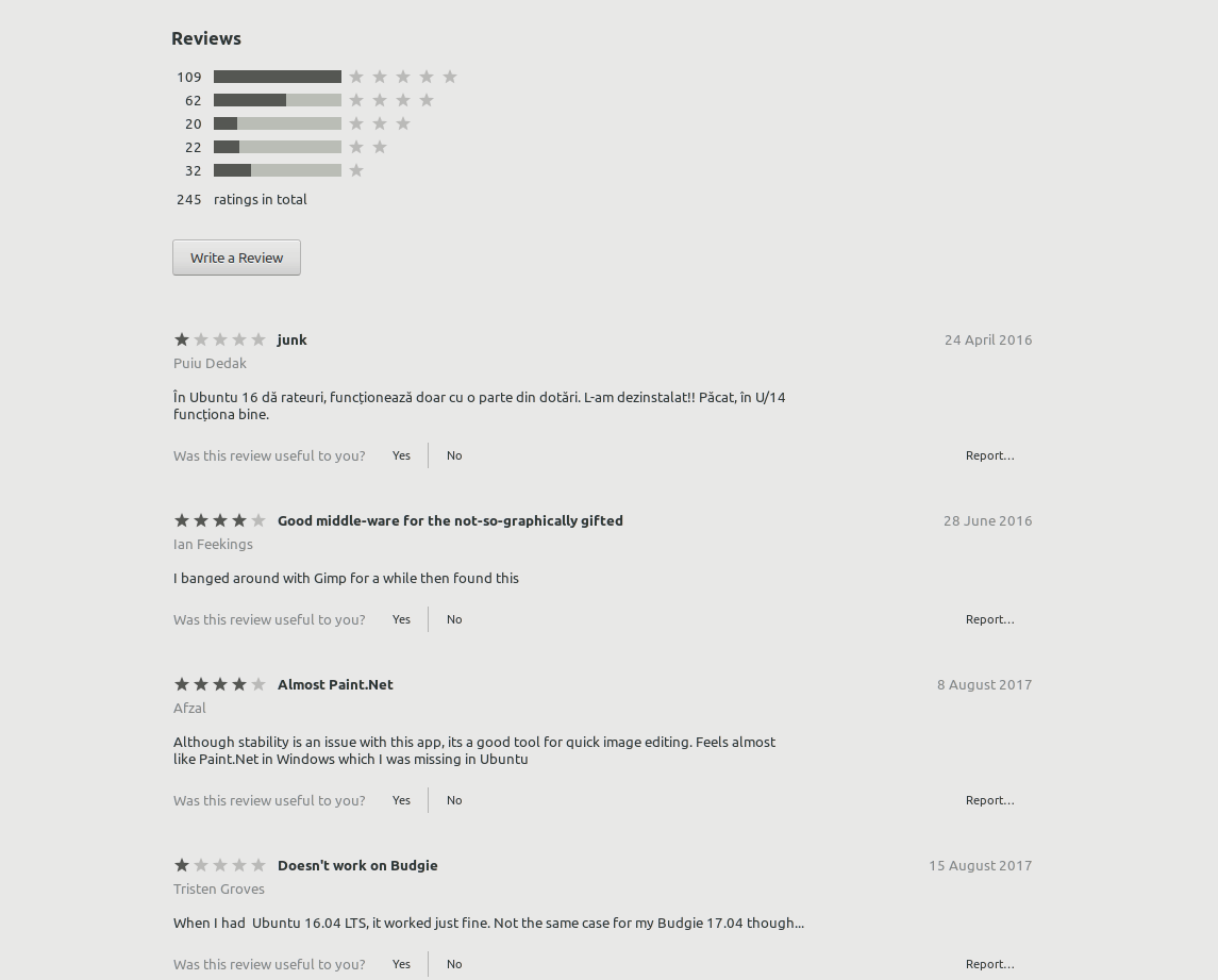 Cleanup Software Center review UI · Issue #226 · ubuntu/yaru · GitHub