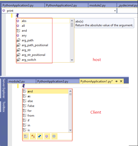 LiveShare: IntelliSense prompt list is not same between host and client · Issue #4984 ...