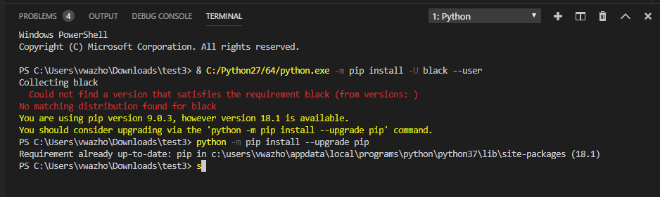 No mathing distribution found for black in python 2 · Issue #4072 ...