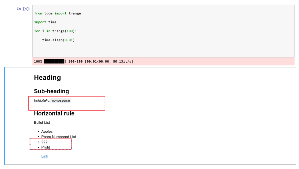 Markdown output in the Python Interactive window looks different than Jupyter · Issue #3532 ...