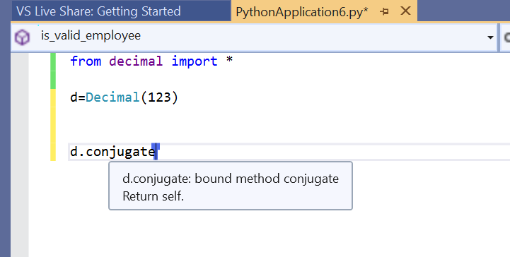 If you want to get quick info in Live Share client , you must get it in Live Share host at first ...