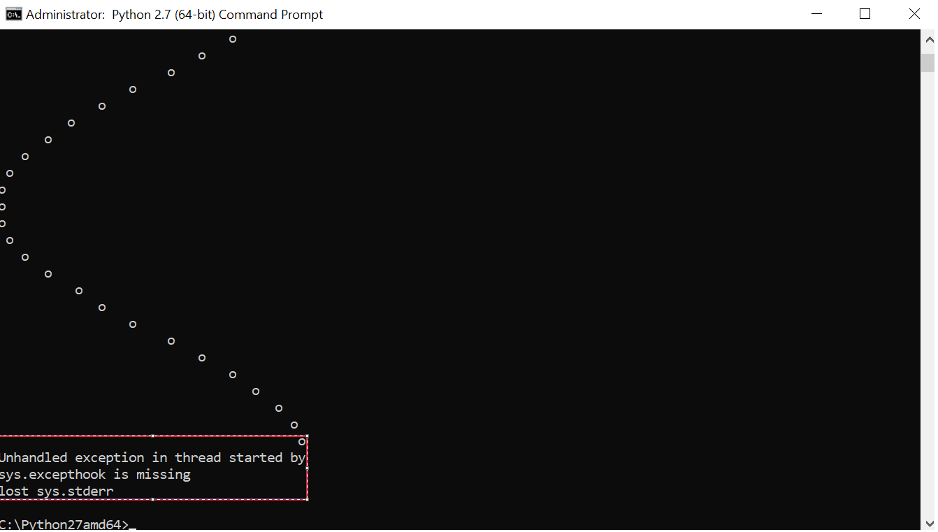 Unhandled Exception Happened In Remote Debugging With Python 27 Legacy Debugger · Issue 5408