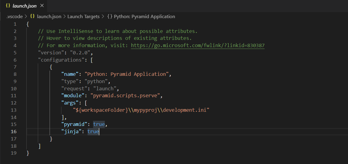 Incorrect Information of starting server for Pyramind debugging. · Issue #1421 · microsoft/ptvsd ...