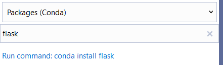 Failed to install 'flask' in Python 3.8 conda virtual environement ...