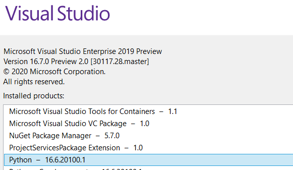 Properties Page Can Be Opened In Python Application Project · Issue 6117 · Microsoftptvs · Github
