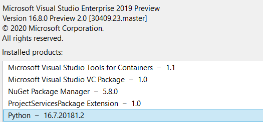 Cannot create new classifier project(cookiecutter) · Issue #4955 · microsoft/PTVS · GitHub