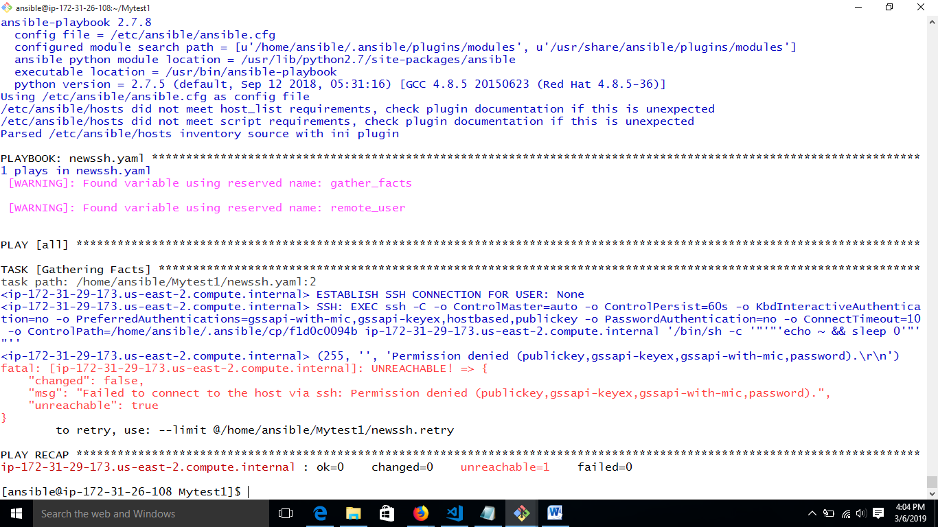 I Was Trying To Do Ssh Key Based Authication Using Playbook On Aws · Issue 377 · Qt Devops