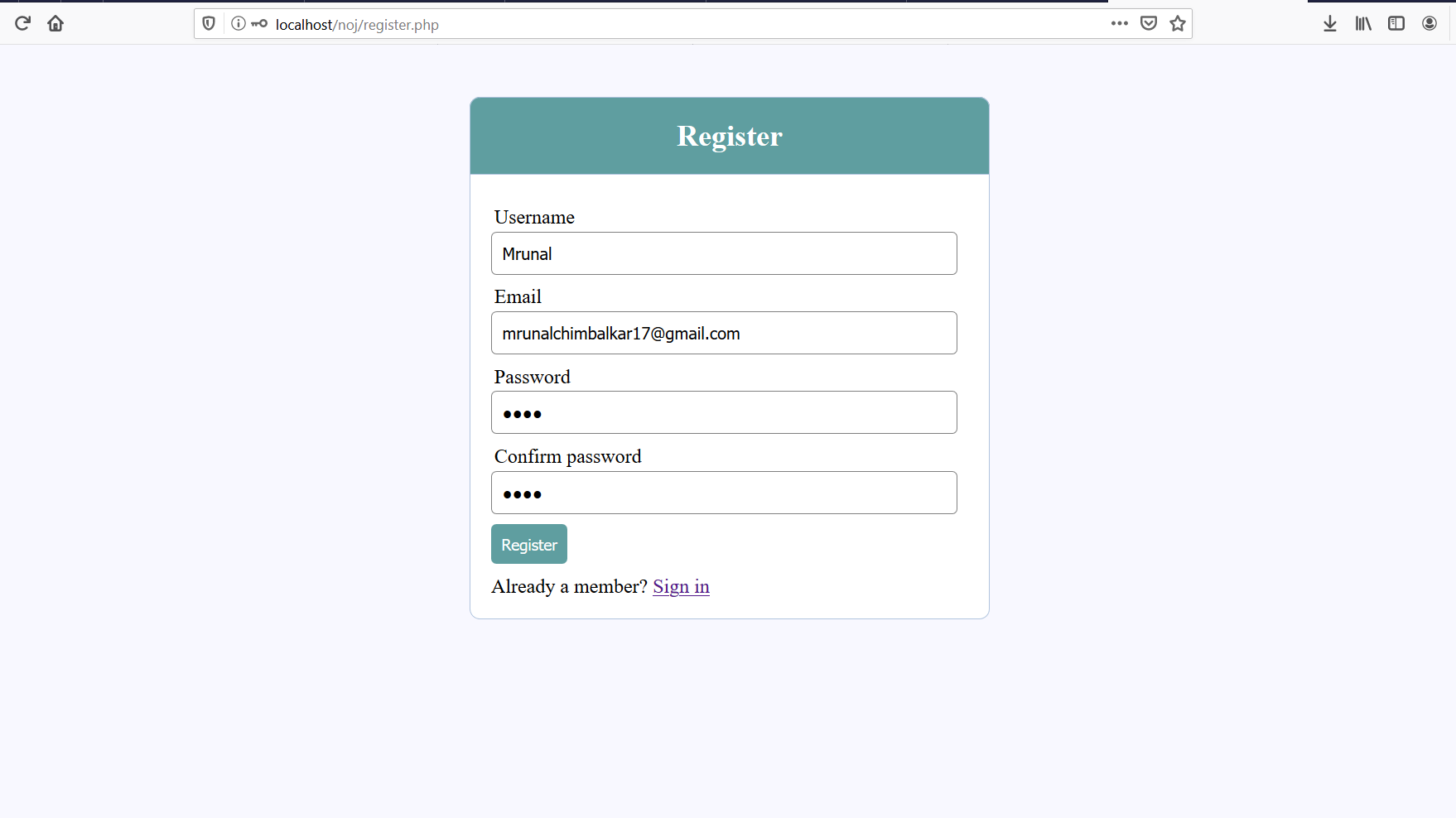 Github Mrunalchimbregistration User Registration System Where Users